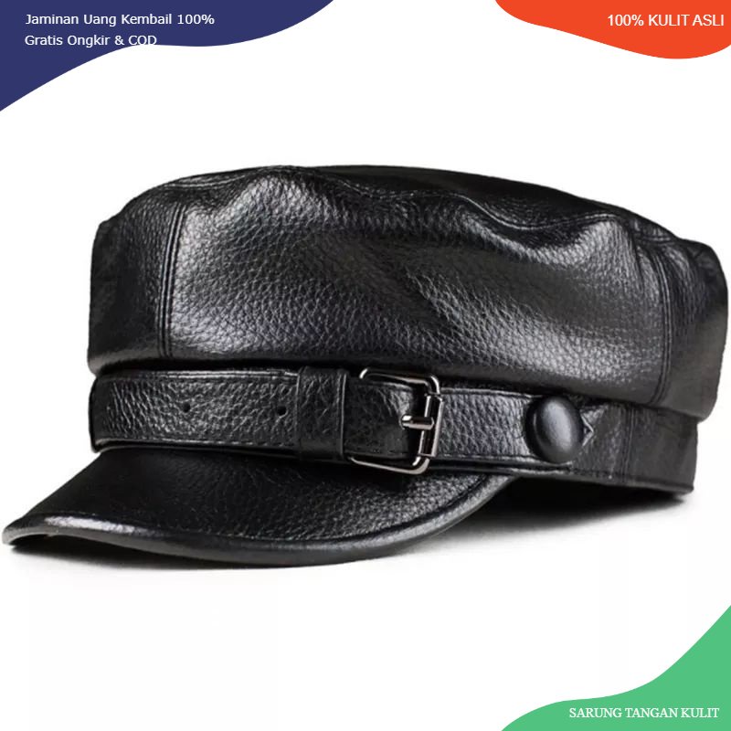 Jual Topi kulit/ topi kulit pria topi kulit asli 100% original /Topi ...