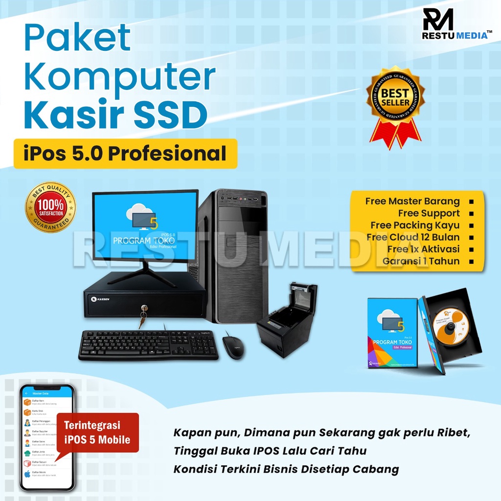 Jual Komputer Kasir Core I5 Lengkap Ipos 5 Pro | Shopee Indonesia