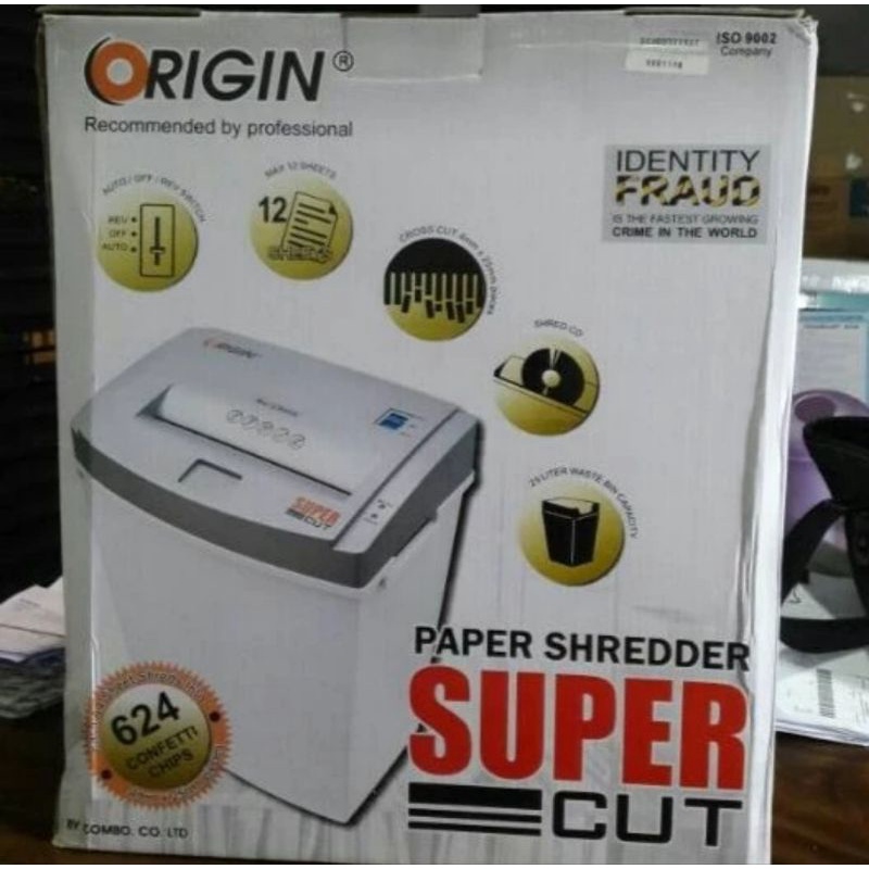 Jual ORIGIN SUPER CUT MESIN PENGHANCUR KERTAS PAPER SHREDDER | Shopee ...