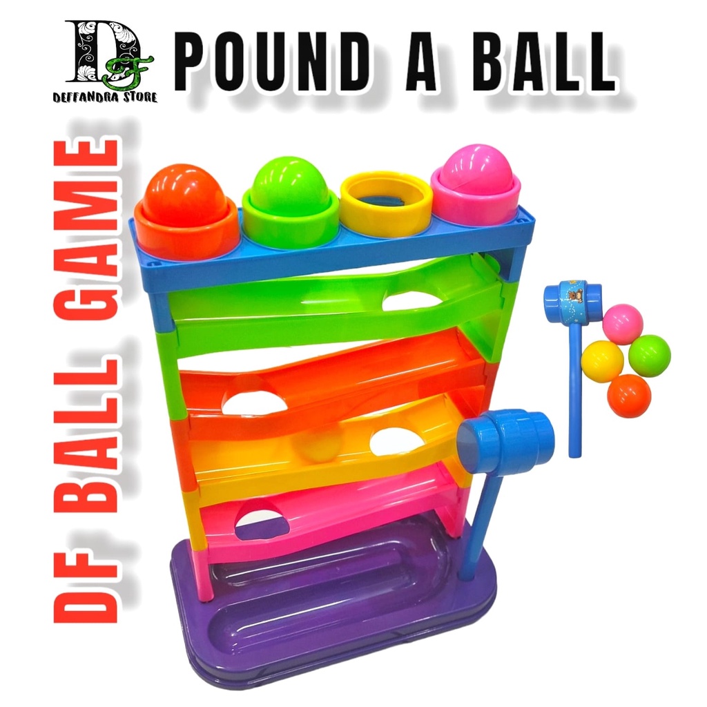 Jual Pound A Ball Game - Mainan Anak Edukasi Pengenalan Warna Bola ...