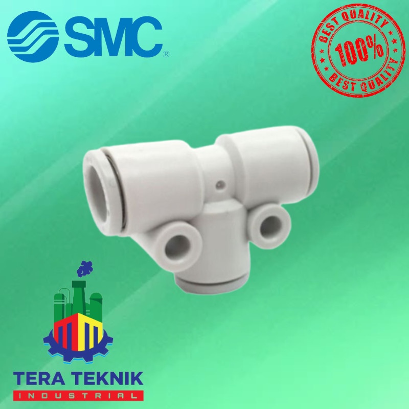 Jual SMC Fitting Pneumatic T Union Tee 10mm KQ2T10-00 KE22 READY STOCK ...