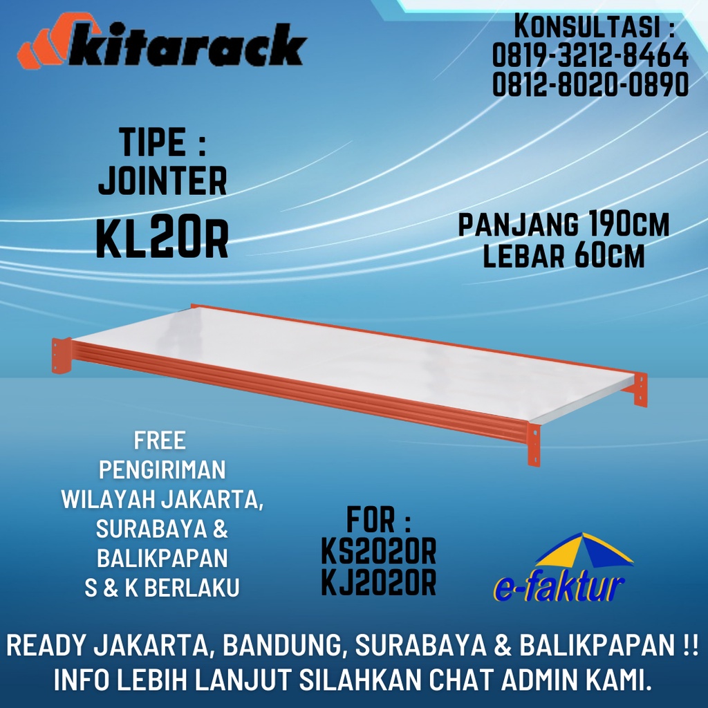 Jual WAREHOUSE RACK LAYER KITARACK KL20 - AMBALAN RAK GUDANG EXTRA KS ...