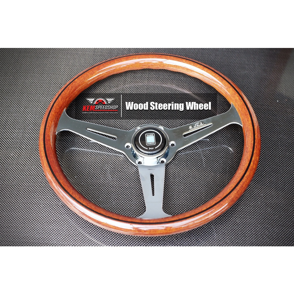 Jual Setir Nardi Kayu Chrome - Stir Wood Classic Spoke Klasik Krom ...