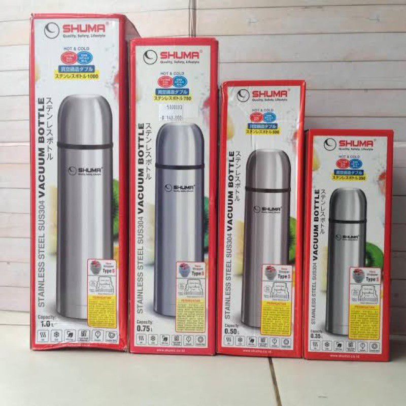 Jual Termos SHUMA Stainless Stel Vacum Bottle Botol Termos Air Panas ...