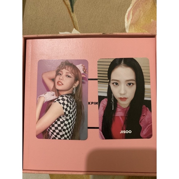 Jual Photocard Official BlackPink Square up Pink Ver Lisa Jisoo ...