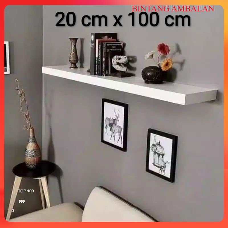 Jual Ambalan dinding 20 x 80 - 20 x 100 ( 1 pcs ) | Shopee Indonesia