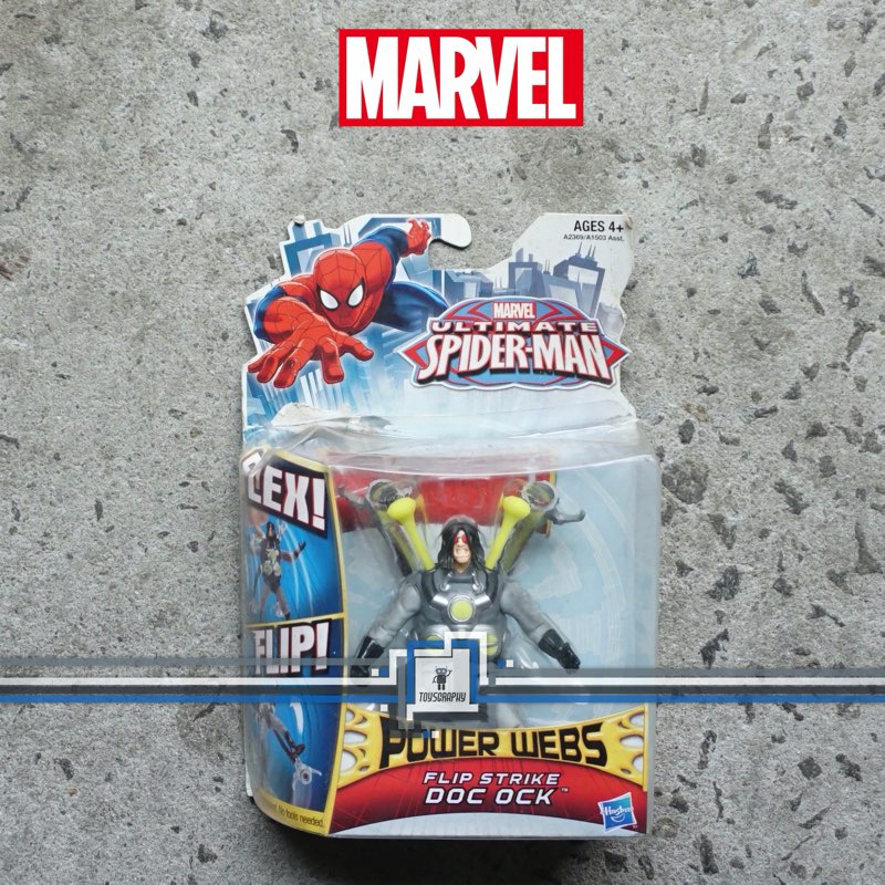 Jual Ultimate Spider Man Power Webs Flip Strike Doc Ock Spiderman ...