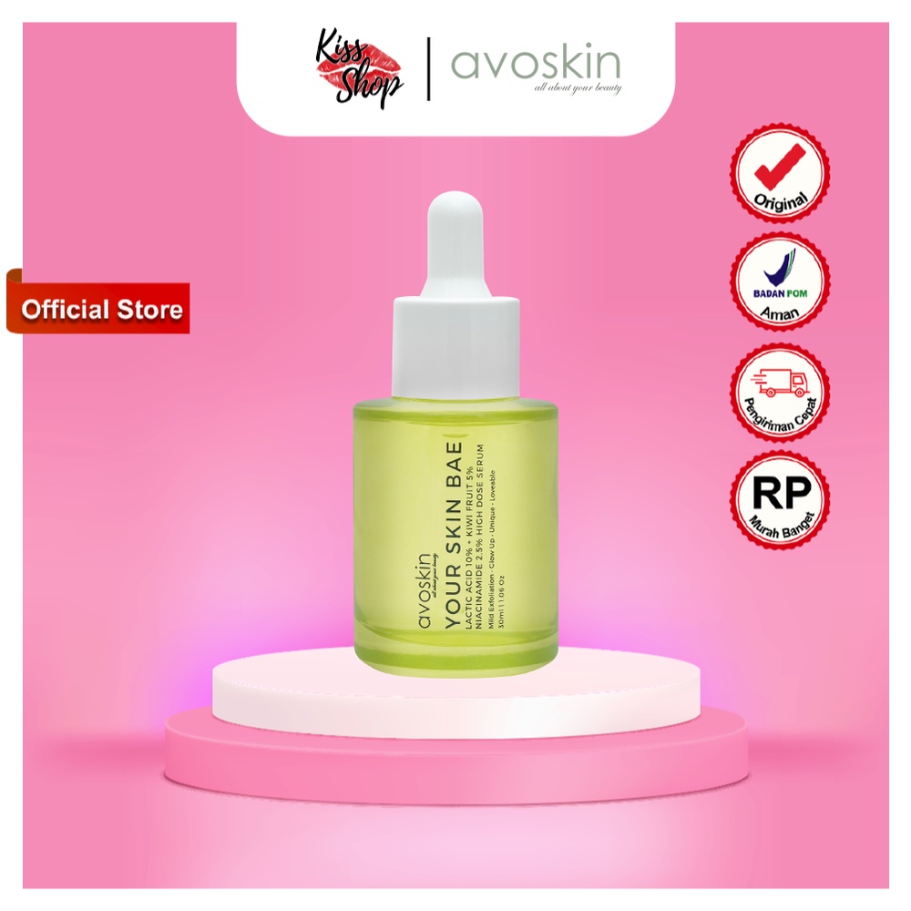 Jual AVOSKIN Your Skin Bae Lactic Acid 10%+Kiwi Fruit 5%+Niacinamide 2 ...