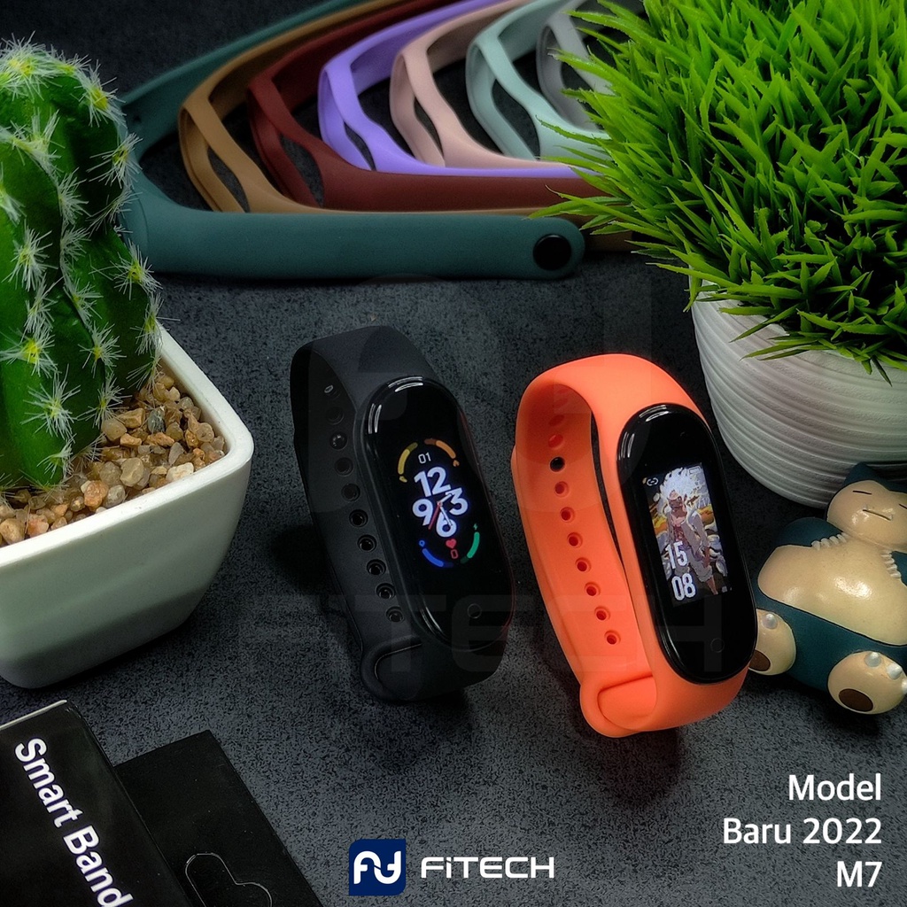 Jual [ Original Bergaransi ] FiTech M7 CUSTOM WALLPAPER Smart Watch Fitness Tracker Bluetooth ...