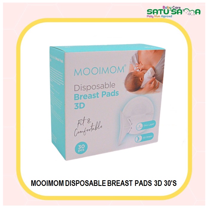Jual MOOIMOM DISPOSABLE BREAST PADS 3D 30'S | Shopee Indonesia