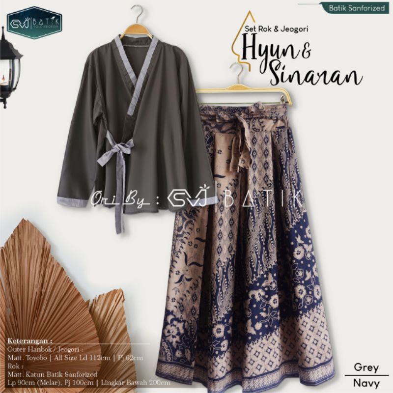 Jual SET BATIK WANITA HANBOOK JEOGORI TRADISIONAL KOREA KOMBINASI ROK ...
