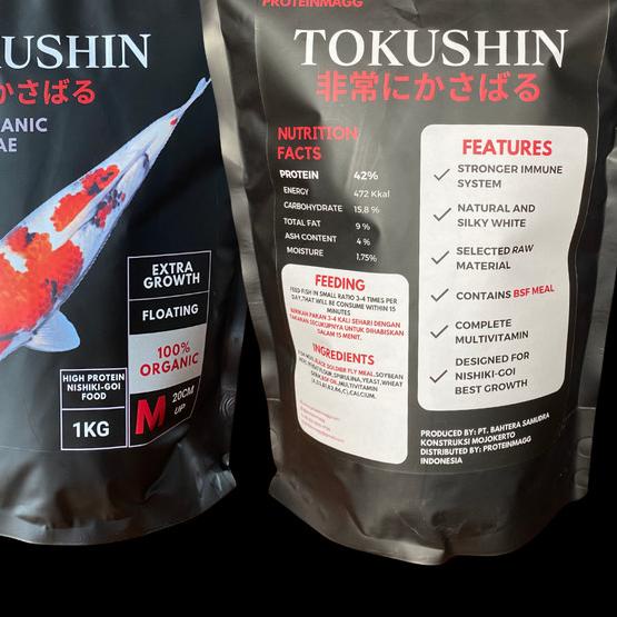 Jual PROTEINMAGG TOKUSHIN PREMIUM PELET KOI EXTRA GROWTH 1 KG | Shopee ...