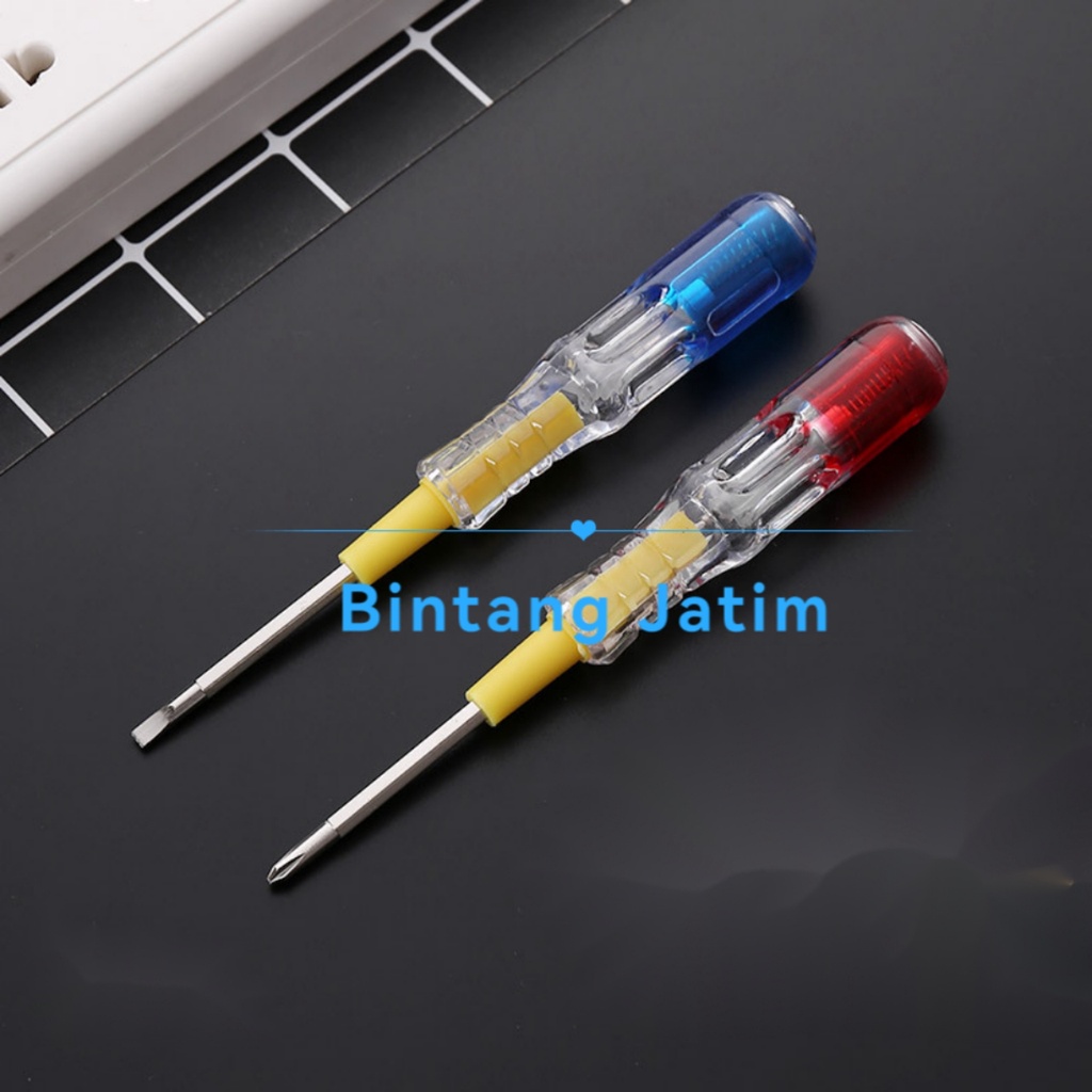 Jual Obeng Tespen Bolak Balik Plus 6121 /Minus Testpen Listrik ...