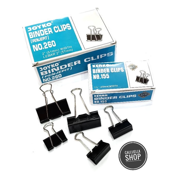 Jual KLIP BANDER KECIL , SEDANG & BESAR POLOS HITAM & WARNA | KLIP ...