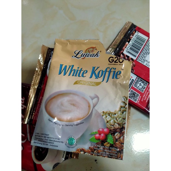 Jual 25 sachet bungkus kopi white luwak | Shopee Indonesia
