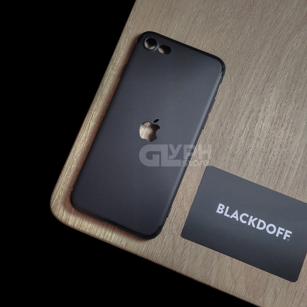 Jual Case iPhone SE 2 / SE 3 SoftCase Cut Logo Hitam Premium Original ...
