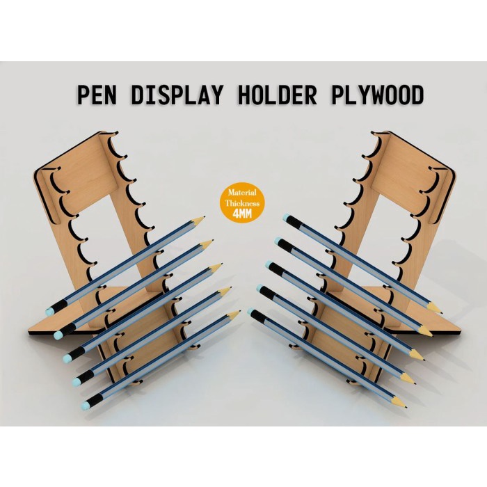 Jual Wooden Pencils Stand Plywood / Holder Rak Pulpen / Display Alat ...