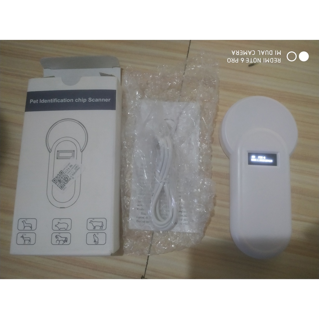 Jual scanner reader chip microchip PT180 rfid hewan pet ikan reptil ...
