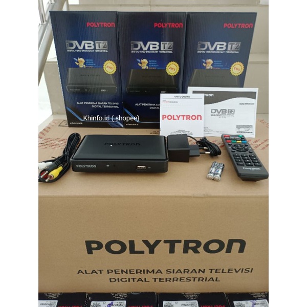 Jual STB SET TOP BOX Polytron DVB PDV 620T2 STB POLYTRON ALAT PENDUKUNG ...