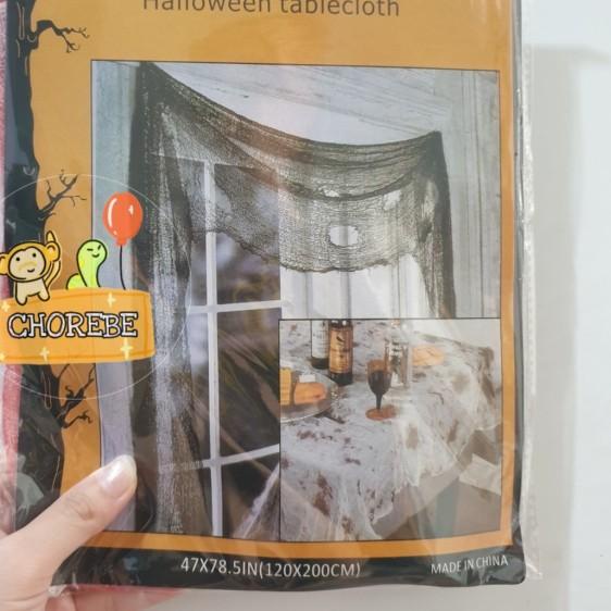 Jual Kain Tirai Darah Dekorasi Halloween Crepe Bloody Cloth Sarang Laba ...