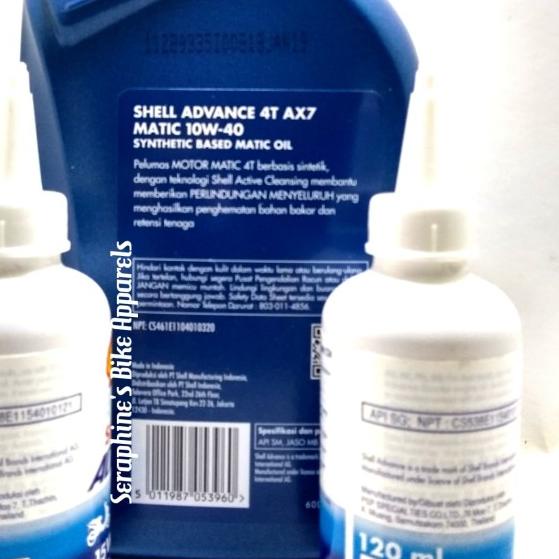 Jual PAKET OLI SHELL ADVANCE AX7 MATIC 1L + OLI GARDAN| NMAX XMAX AEROX ...