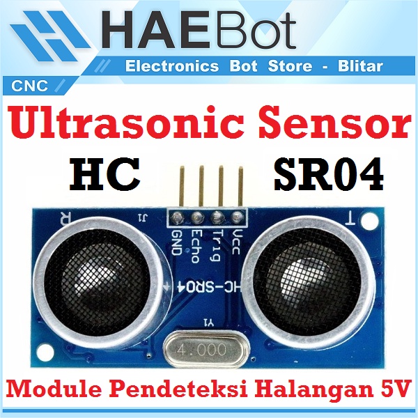 Jual [HAEBOT] Ultrasonic Sensor Jarak HC SR04 Module Modul Arduinoo 4 ...