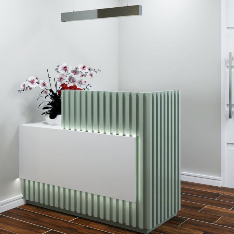 Jual meja kasir/meja resepsionis/meja teller | Shopee Indonesia