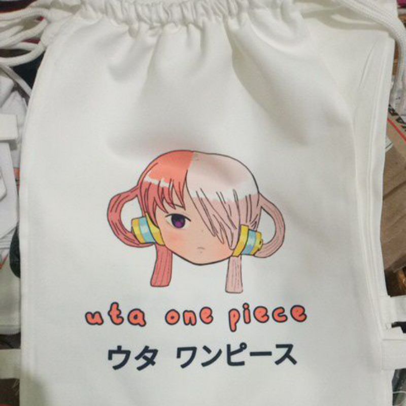 Jual TAS SERUT ANIME TAS TALI LUFFY ACE ZORO UTA TAS GENDONG ONE PIECE ...