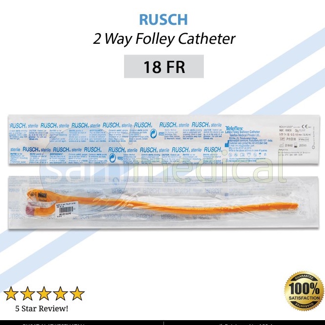 Jual Rusch 2 Way Folley Latex Catheter - 18 FR | Shopee Indonesia