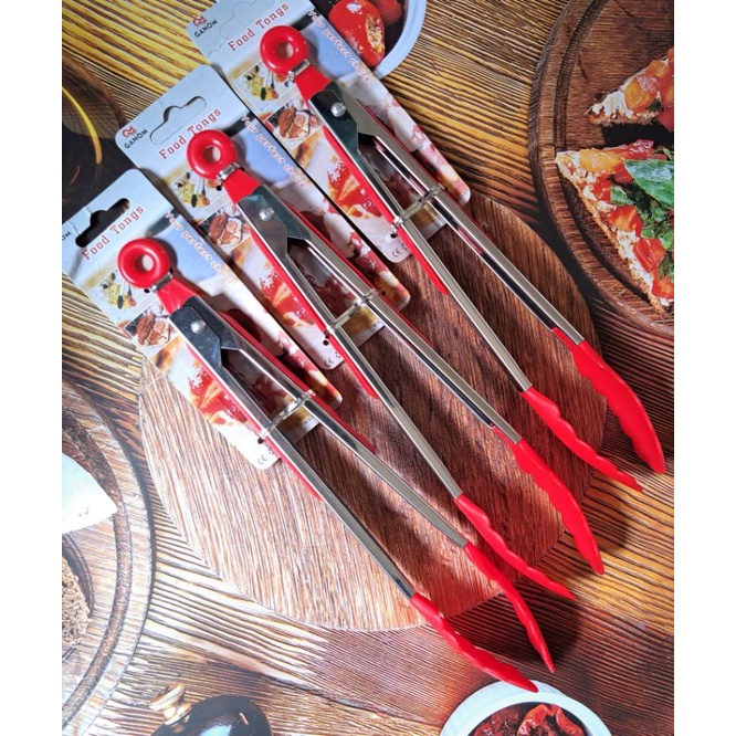 Jual Alat Capitan Kue Dan Corengan Anti Panas/ Food Tongs Stainless ...