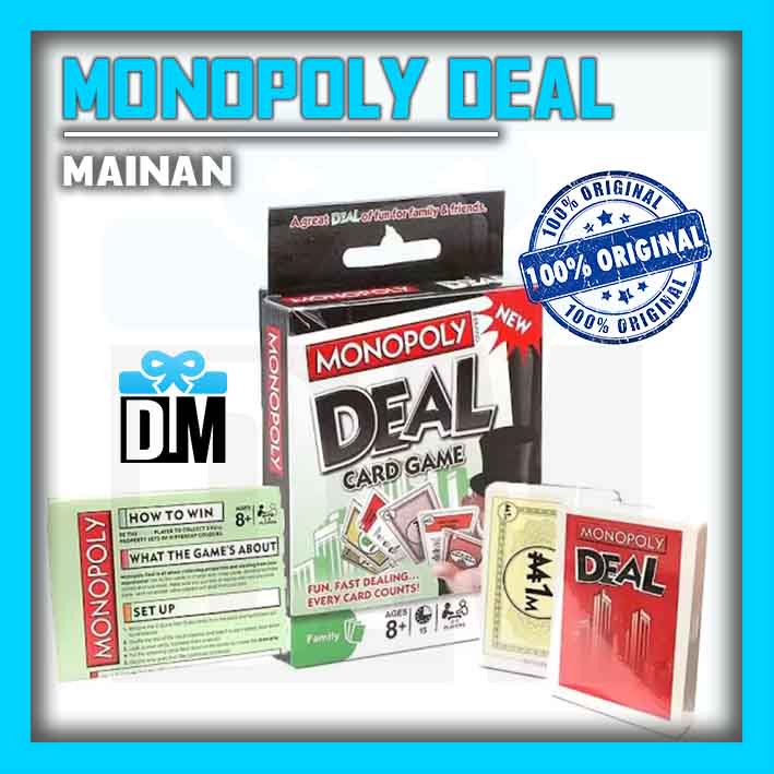 Jual Kartu Monopoli Deal Indonesia + English NEW Game Card Simple ...