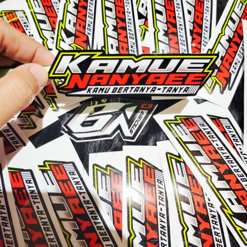 Jual stiker viral sticker kata2 Kamu nanyaee | Shopee Indonesia
