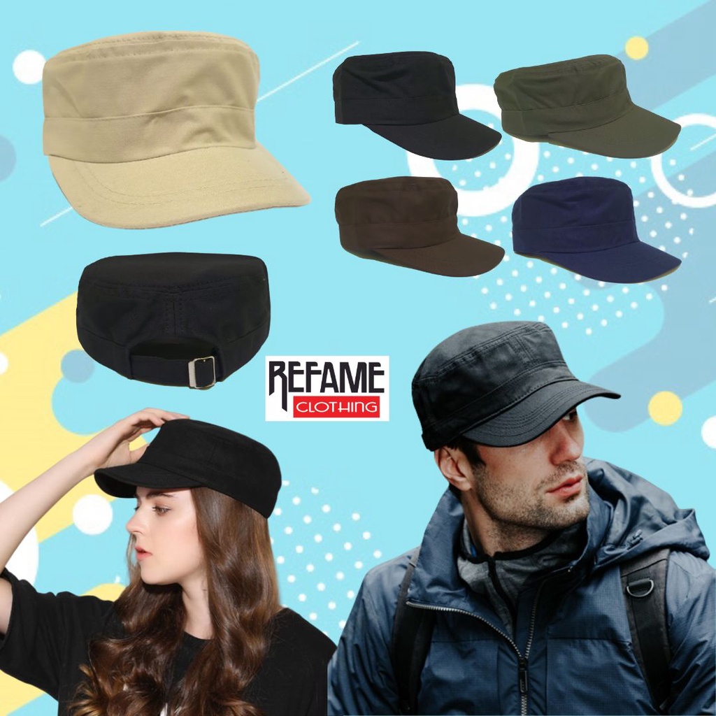 Jual Topi Komando Pria Wanita Polos Distro Baseball Cap Comando ...