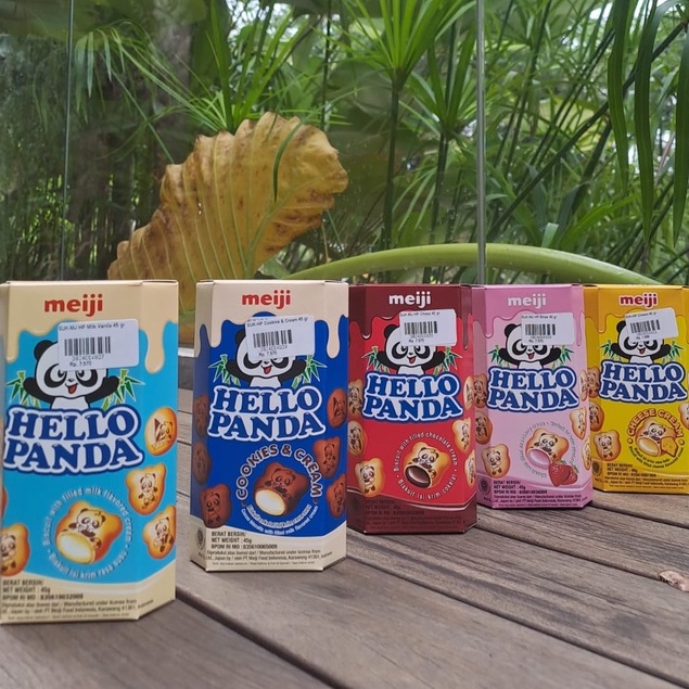 Jual Meiji Hello Panda 45gr Chocolate/Milk/Strawberry/Cookies and Cream ...