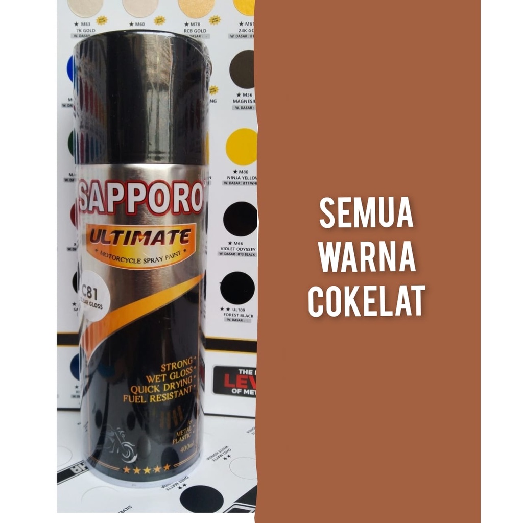 Jual pilok pilox cat semprot cat spray sapporo ultimate 400ml varian ...