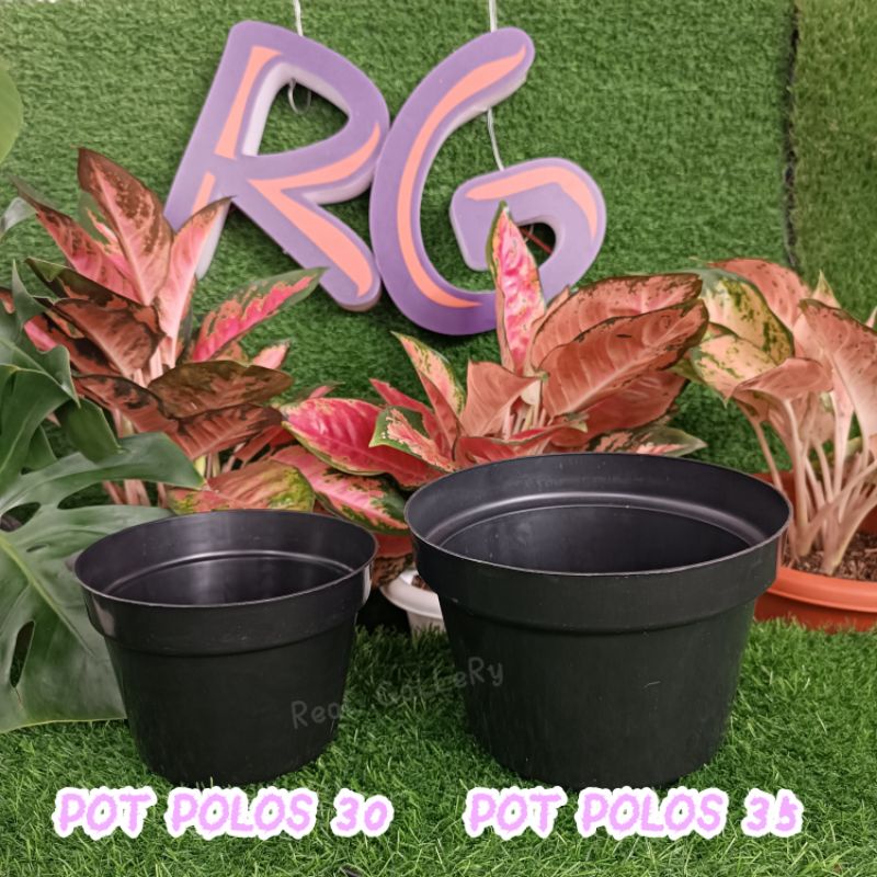 Jual Pot Polos 30 & 35 Hitam | Shopee Indonesia