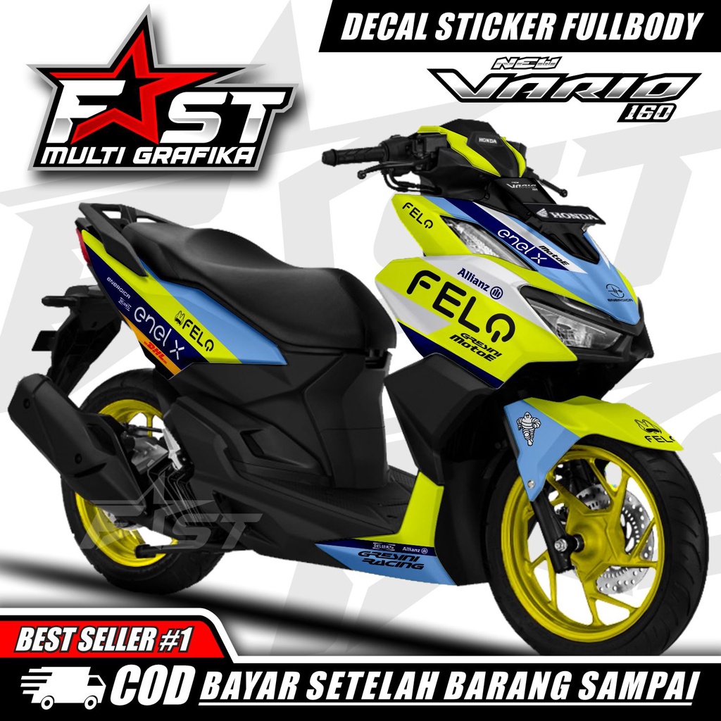 Jual Stiker Vario Gressini Racing Felo Fullbody Decal Vario New 160 ...