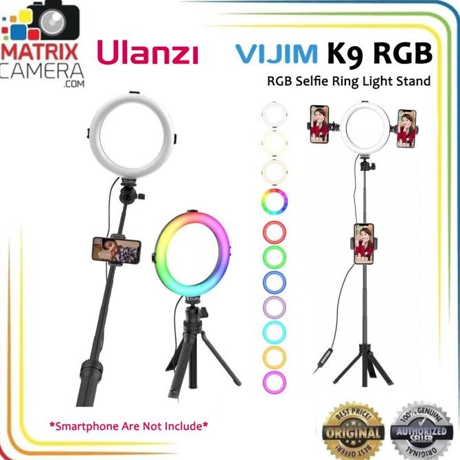 Jual Ulanzi Vijim K9 Rgb Selfie Led Ring Light Ringlight Ringlite Stand | Shopee Indonesia