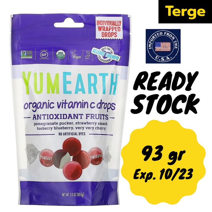 Jual Permen Organik YumEarth Organic Pops Vitamin C Assorted Flavors ...