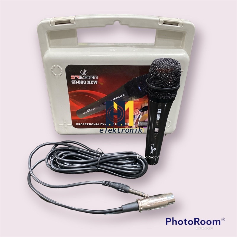 Jual Mic Crimson CR-800 Cardioid Dynamic microphone kabel + Koper ...
