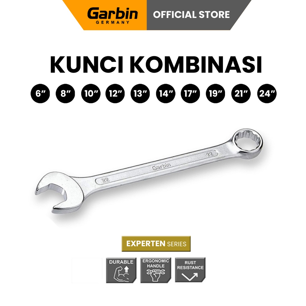 Jual Kunci Pas Kombinasi Combination Wrench Satuan Garbin Experten Series EWR-CB | Shopee Indonesia