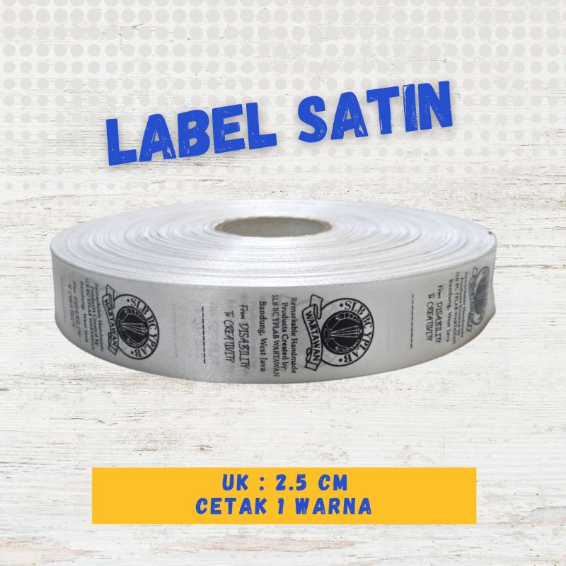 Jual Label Satin 2,5 cm Label Merk | Shopee Indonesia