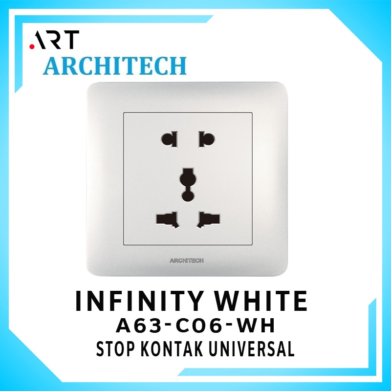 Jual SAKLAR ARCHTECH INFINITY WHITE A63 ARCHITECH / STOP KONTAK / SAKELAR / SAKLAR RUMAH ...
