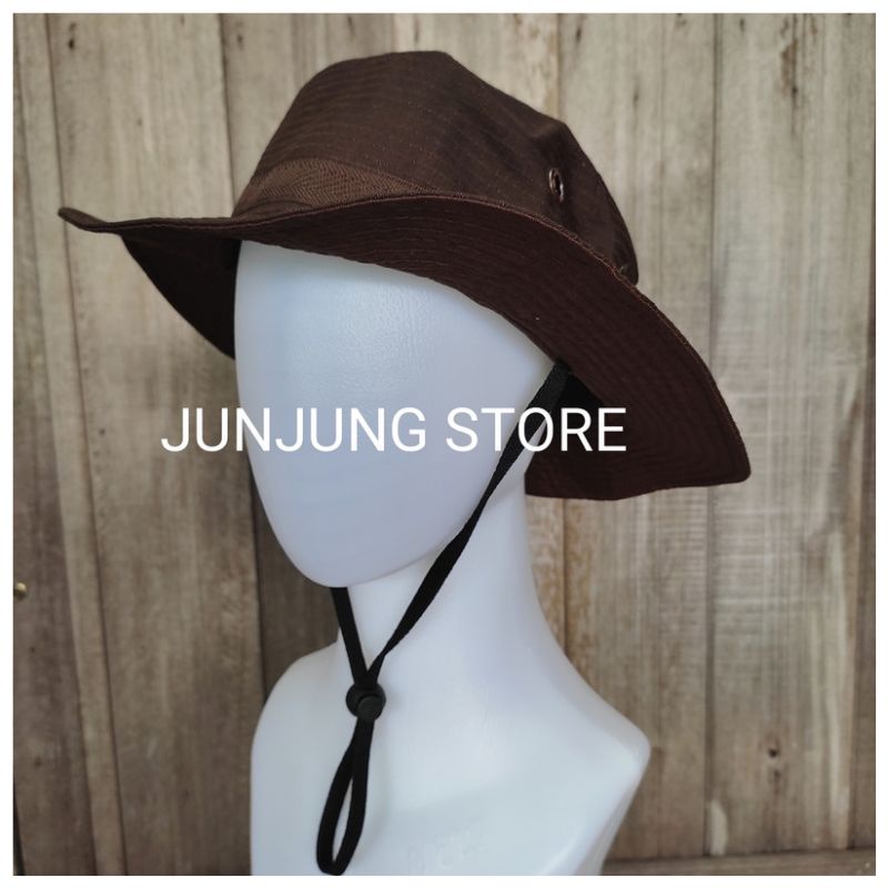 Jual TOPI HIKING PENDAKI GUNUNG RIMBA HUTAN TAMAN KEBUN MANCING PIKNIK ...