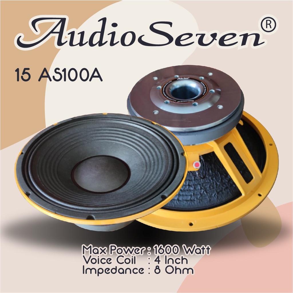 Jual Speaker Audio Seven AS100A (15 Inch) Coil 4 Inch | Shopee Indonesia