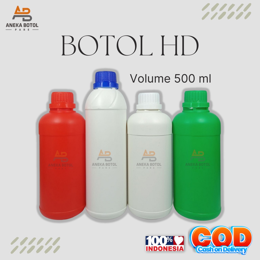 Jual Botol HD 500ml Botol Agro 500ml Botol Pupuk 1/2 Liter Botol Pupuk ...