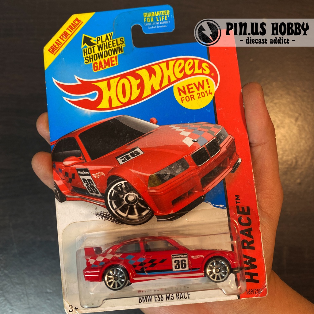 Jual HOT WHEELS BMW E36 M3 RACE MERAH ORIGINAL MATTEL DIECAST HOTWHEELS ...