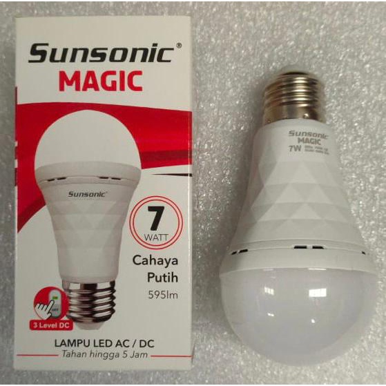 Jual Sunsonic Lampu LED darurat 7 Watt 3 Mode Terang Harga Promo ...