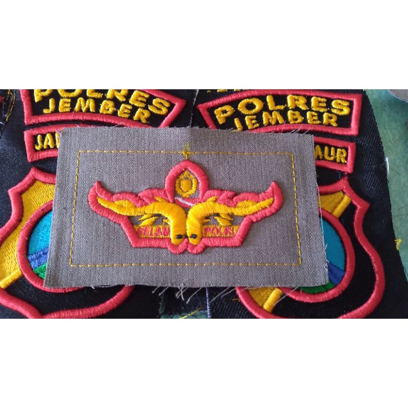 Jual Brevet bordir logo selam polri | Shopee Indonesia
