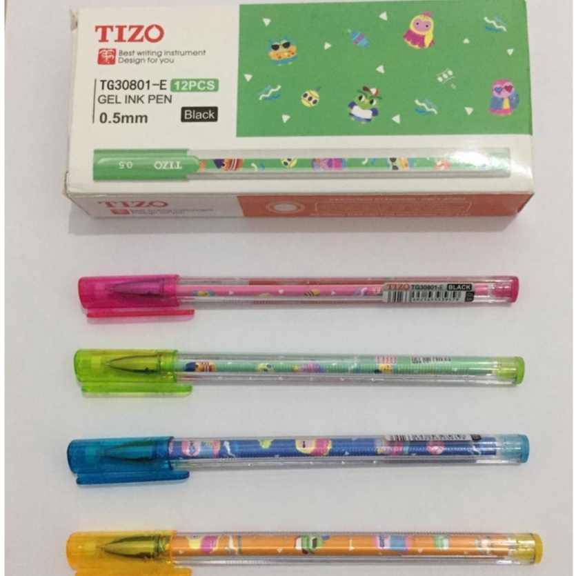 Jual Bolpen Gel Tizo TG30801-E / TG30801-E Gel PeN | Shopee Indonesia